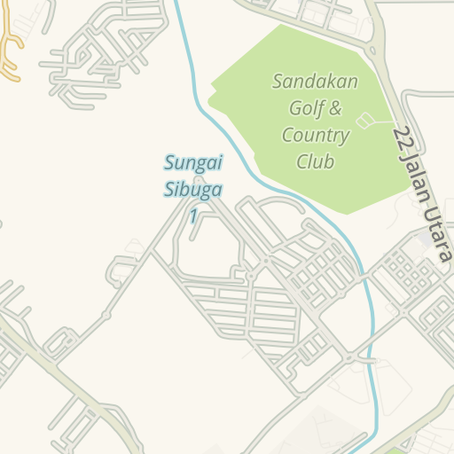 Taman Mawar Sandakan Sabah Map