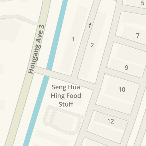 Driving directions to Defu MRT Station (CR7), Tampines Rd, Singapore - Waze